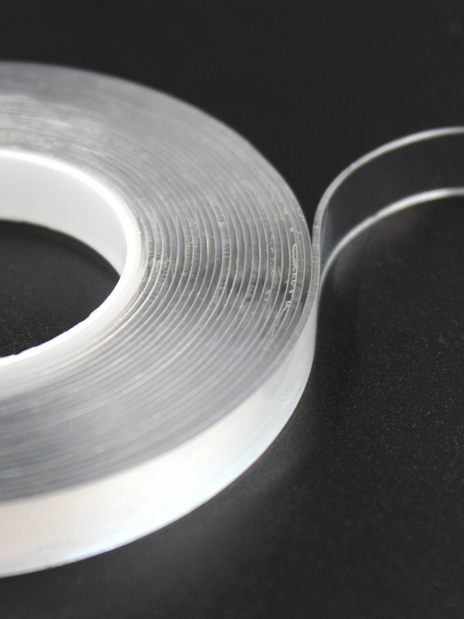 Клейкая лента 5 метров, двухсторонний крепкий скотч, многоразовая прозрачная нано-лента, нано скотч 1см х 5м