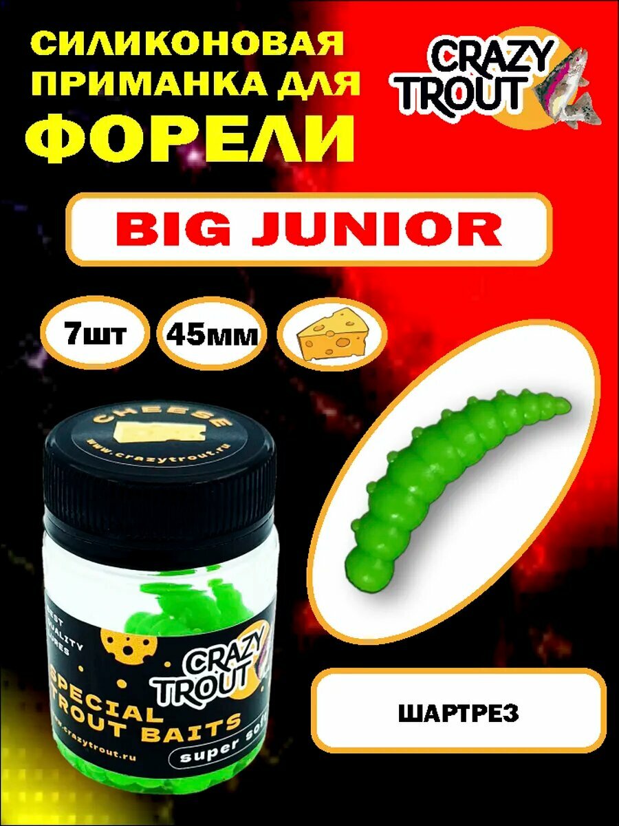 Силиконовая приманка для ловли форели BIG JUNIOR