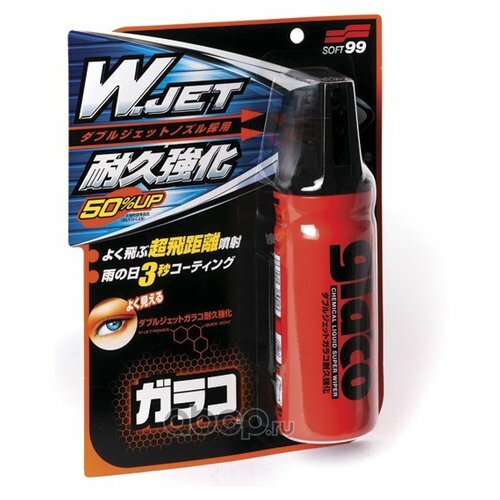 Антидождь для стекол Glaco W Jet Strong (Soft99) 180мл Soft99 04169