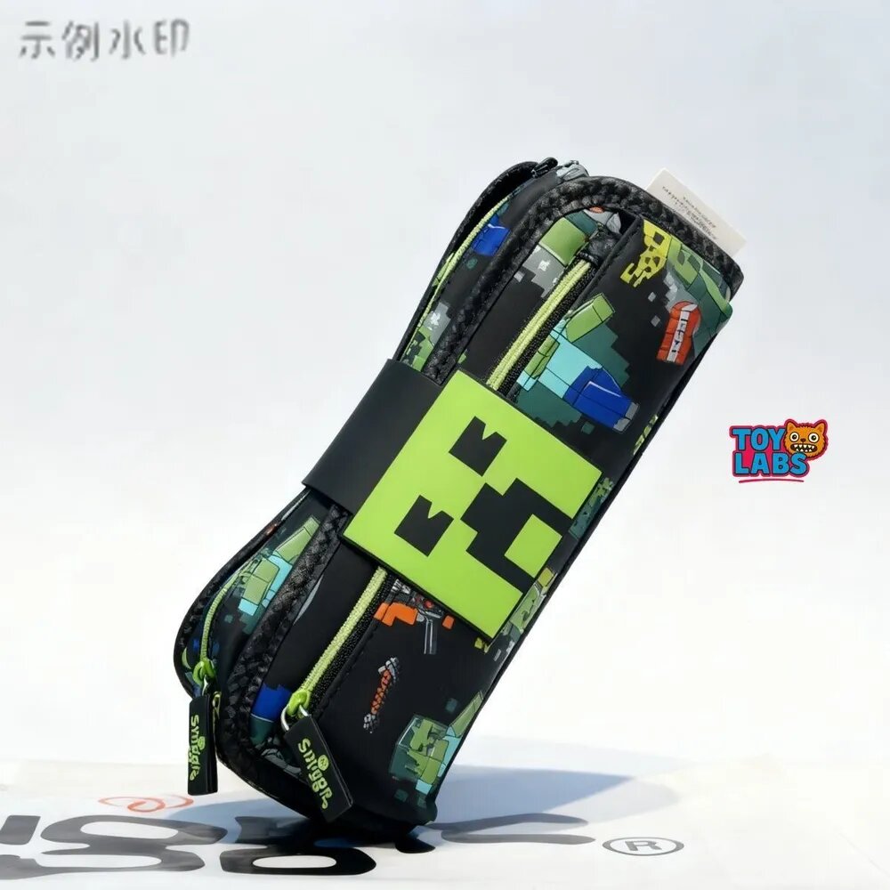 Австралийский пенал Smiggle с тематикой Minecraft, вместительный, для школьников, подарок к учебному году