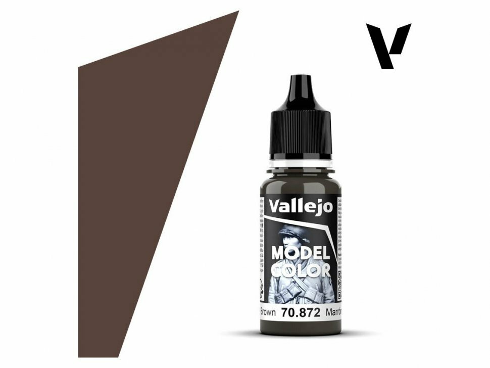 Краска для моделей Vallejo серии Model Color - Chocolate Brown (17 мл) 70.872