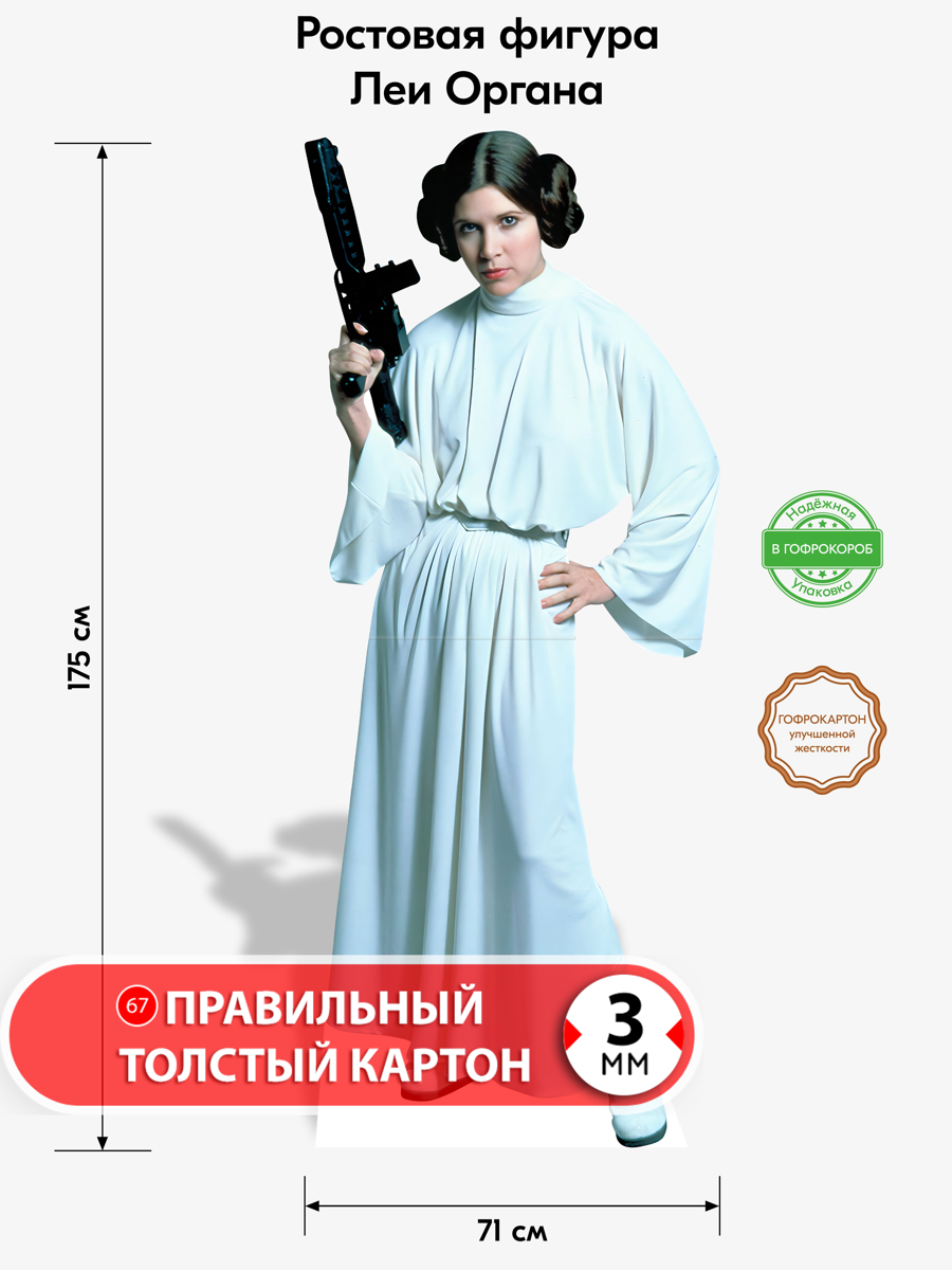 Аксессуар для фотосессий, Лея Органа (Звездные войны), ростовая фигура