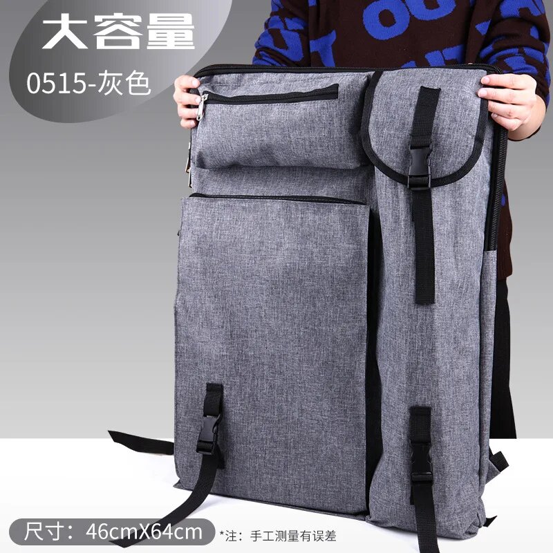 Портативный художник портфель для рисования Темно-синий, grey