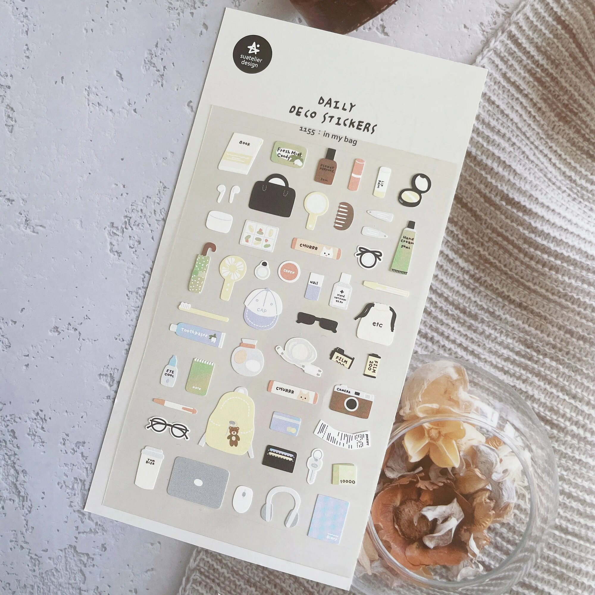 Набор наклеек Suatelier The Things In My Bag