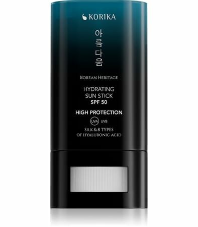 Средство солнцезащитное Korika Korean Heritage Silk & 8 Types of Hyaluronic Acid Hydrating Sun Stick, SPF 50, 20 г
