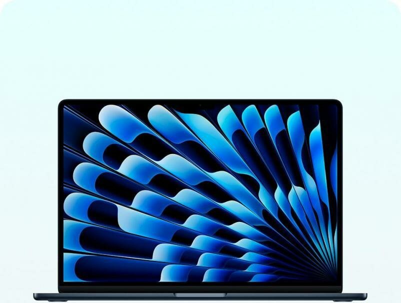 Ноутбук MacBook Air 15" (M5/16/512Gb) Midnight /MDVH4/ RU Клавиатура 16 ГБ RAM Midnight