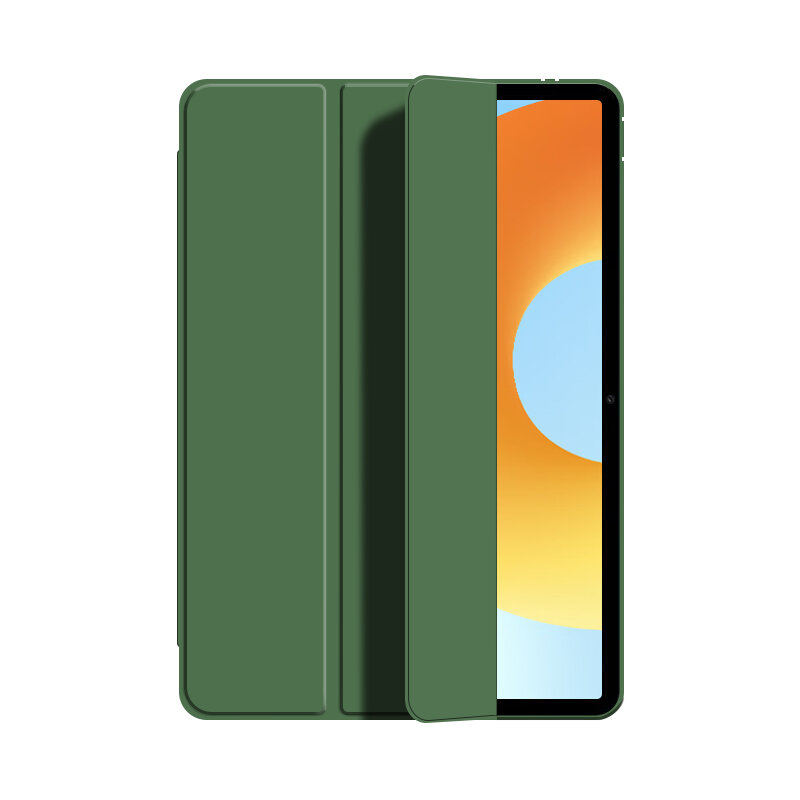 Huawei MatePad 11,5 дюйма 2024 Чехол BTK/BTKR-W00 из жидкого силикона, темно-зеленый, устойчивый к загрязнениям, в