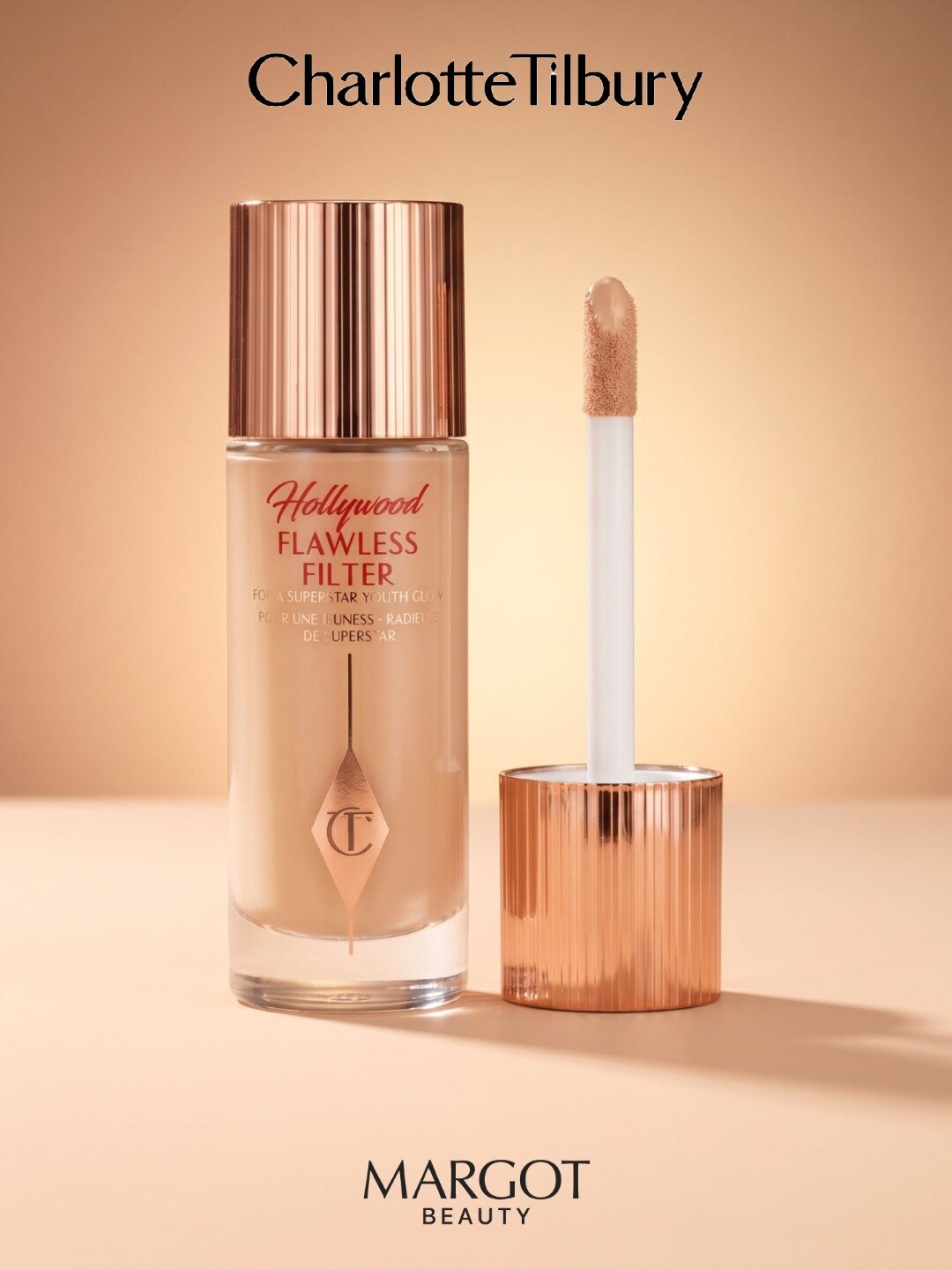 Жидкий фильтр CHARLOTTE TILBURY Hollywood Flawless Filter, цвет 2.5, полноразмерная версия 30 мл, оригинал