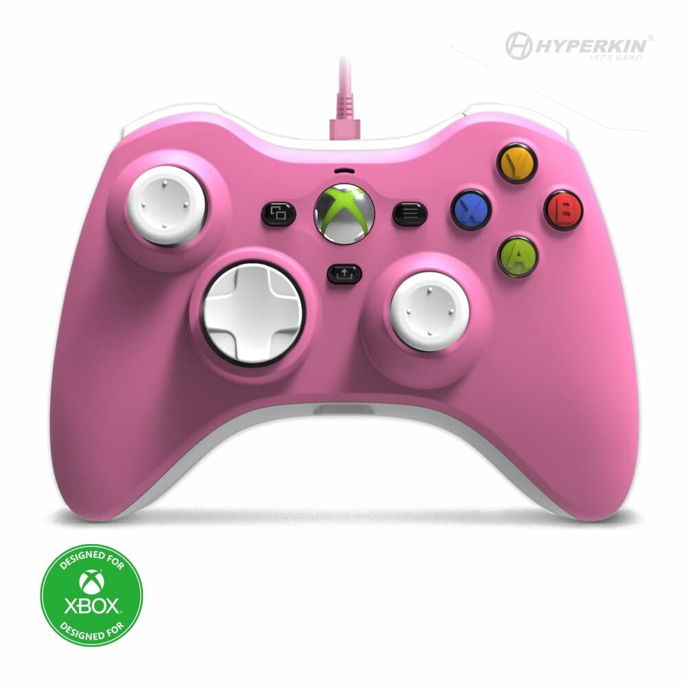 Проводной контроллер Hyperkin Xenon для Xbox Series X|S, Xbox One и Windows 10|11, ПК, игровой геймпад Plug and Play с аудиоразъемом 3,5 мм, импульсными триггерами - черный - официально лицензирован