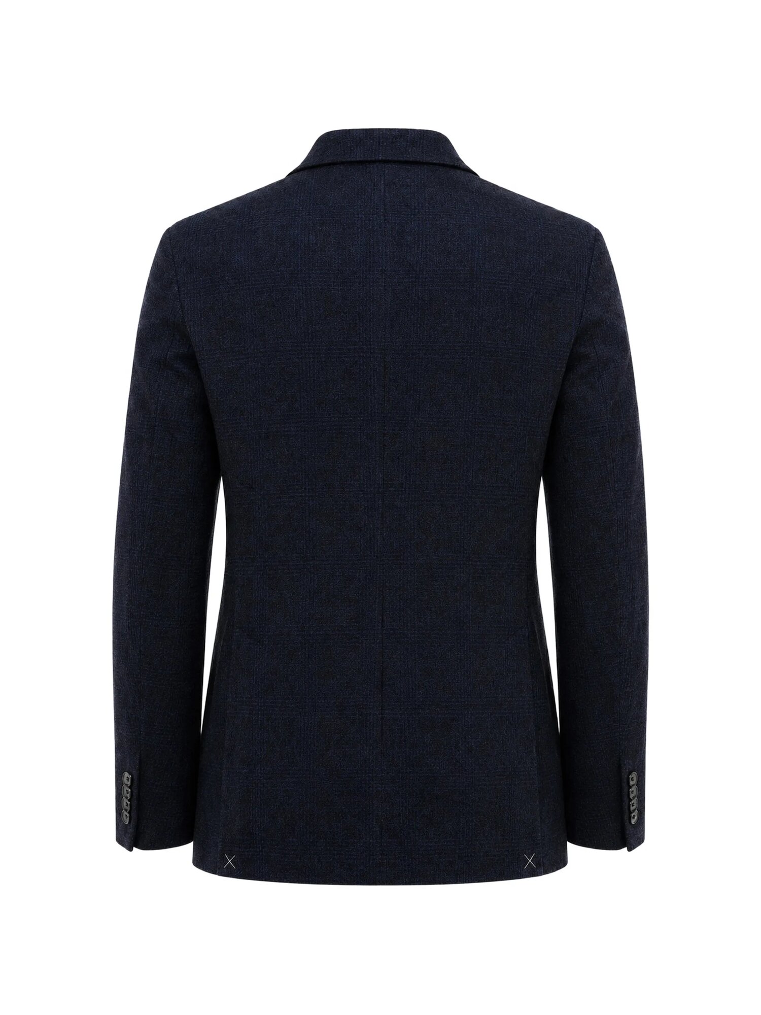 Пиджак Corneliani Single-breasted fuzzy-pattern blazer, размер 50, blue — фото 1