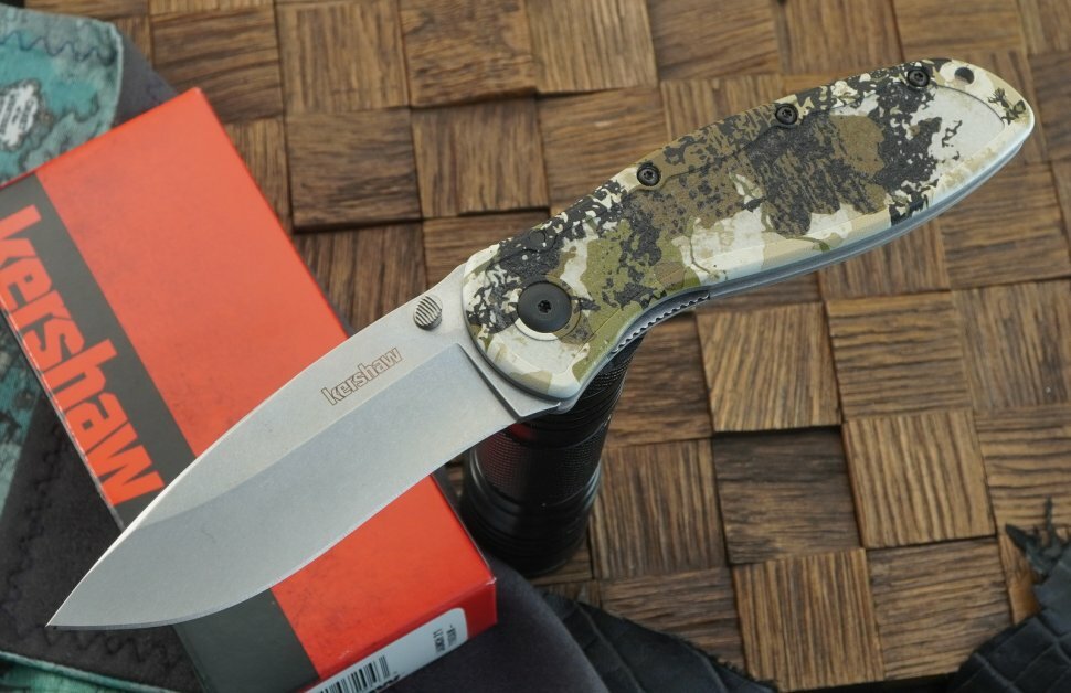 Складной нож Kershaw Blur, сталь 14C28N, рукоять алюминий/Trac-Tec