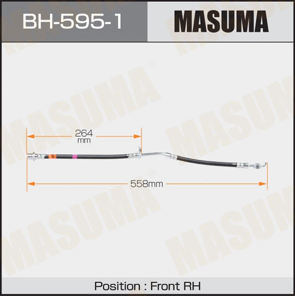 Шланг тормозной Masuma BH-595-1