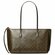 Сумка Tory Burch Perry, фактура тиснение, коричневый