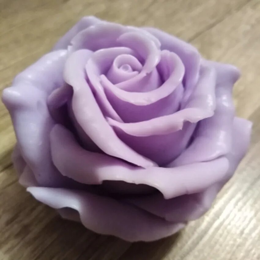 Силиконовая форма для мыла и свечей Роза, Синий, Big flowers