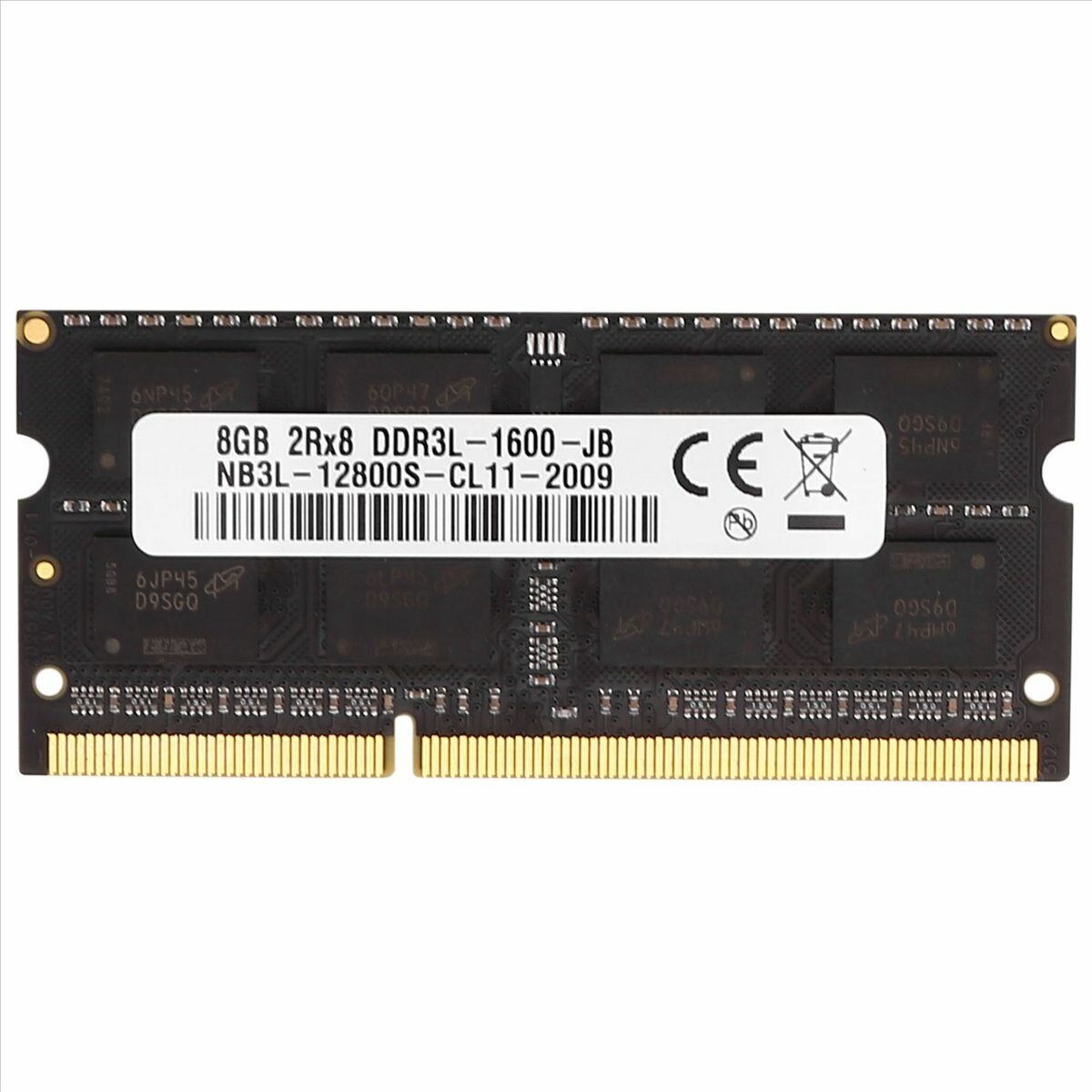 DDR3 8 ГБ ОЗУ для ноутбука 1600 МГц PC312800 1,35 В 204 контакта SODIMM Поддержка двухканальной памяти для ноутбуков Intel AMD планка памяти низковольтная память
