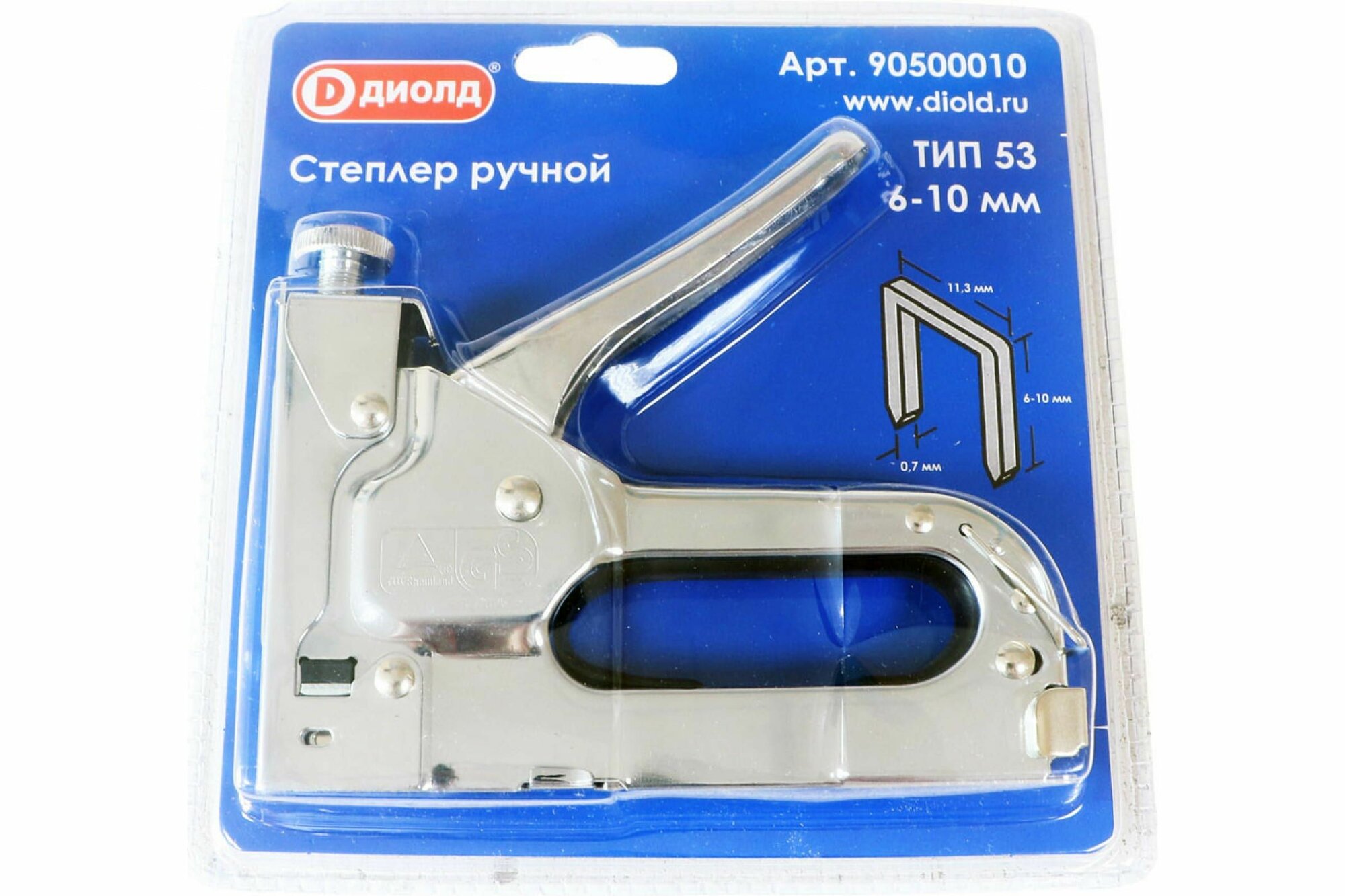 Степлер диолд тип-53, 6-10 мм, 53/A 90500010 металл, блистер