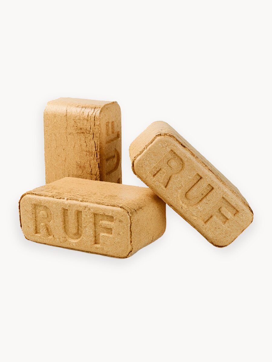 Брикеты топливные RUF Хвойные, для печей и каминов, в упаковке 12 штук, 1 уп.