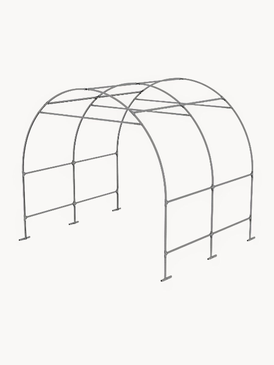 Конструкция дачная Каркас 2,5х2х2,27 оцинкованная, краб (шаг 1м)