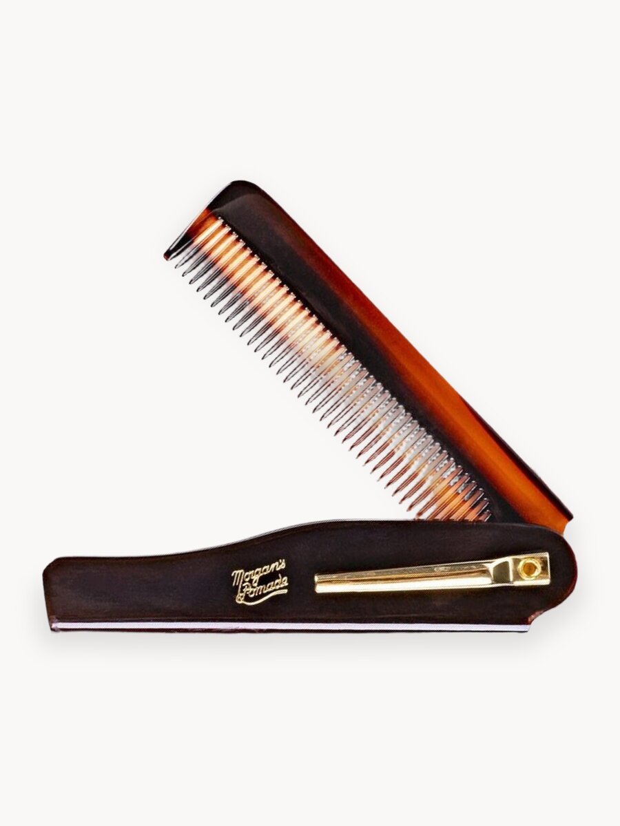 Расческа Morgan's, складная, универсальная, растительная целлюлоза, 16.5 см