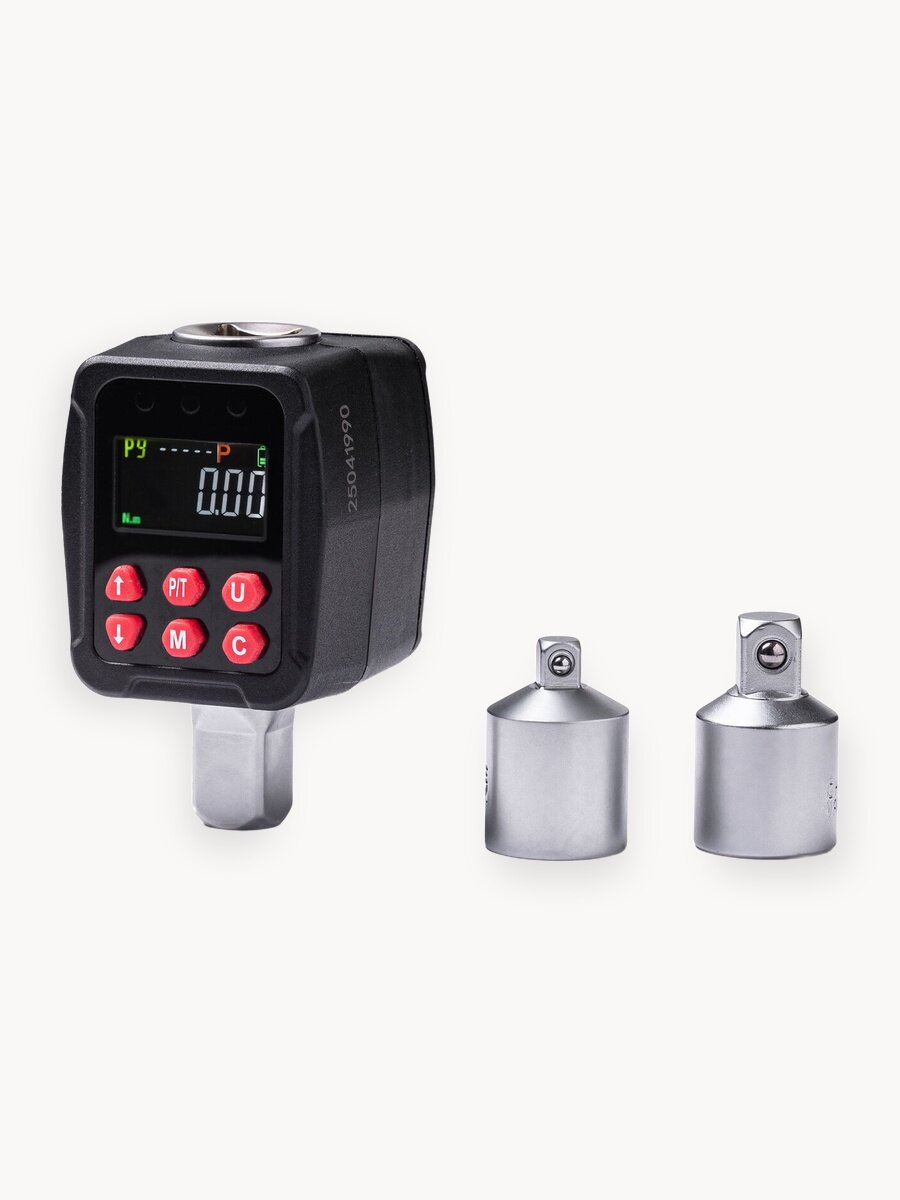 Ключ динамометрический цифровой 1/2 6-200 Нм с адаптером Отверткин