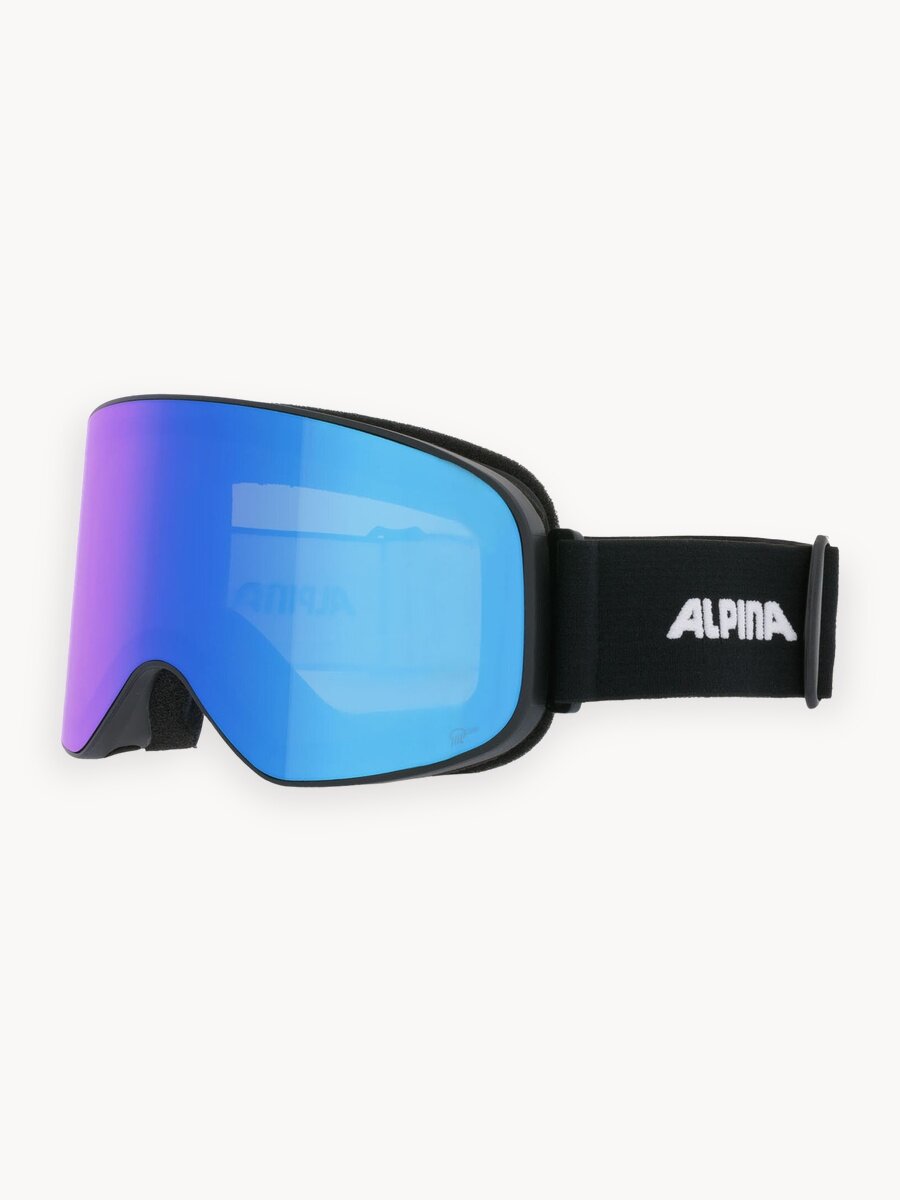 Маска горнолыжная ALPINA Slope Q-Lite Black Matt/Q-Lite Blue S2 (US: M)