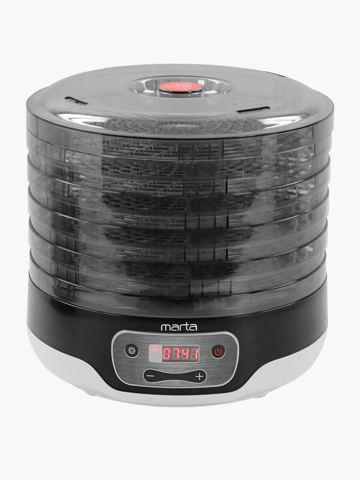 Дегидратор сушилка для овощей электросушилка MARTA MFD-505PS 5 поддонов темный обсидиан