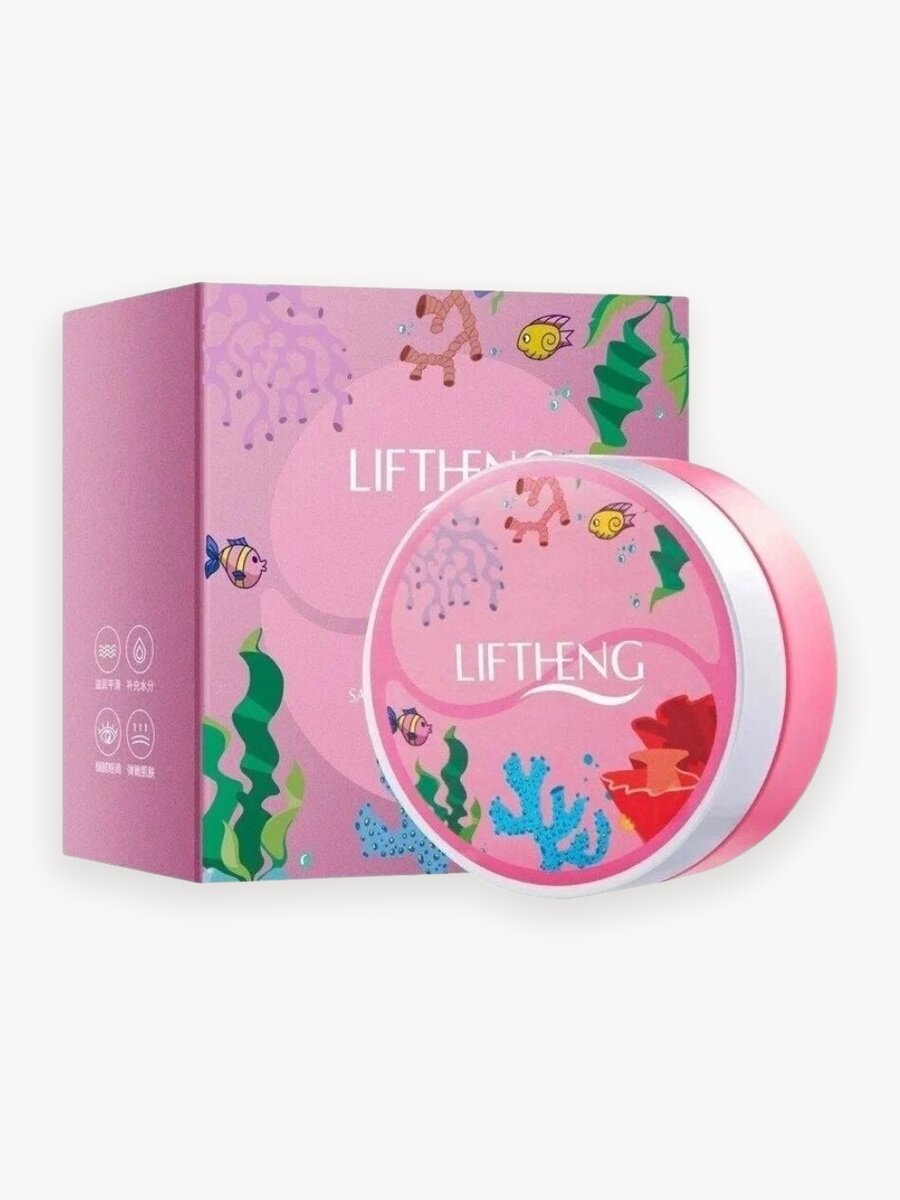 Гидрогелевые патчи для глаз от отеков, мешков и морщин под глазами LIFTHENG с экстрактом Сакуры и икры осетровых рыб