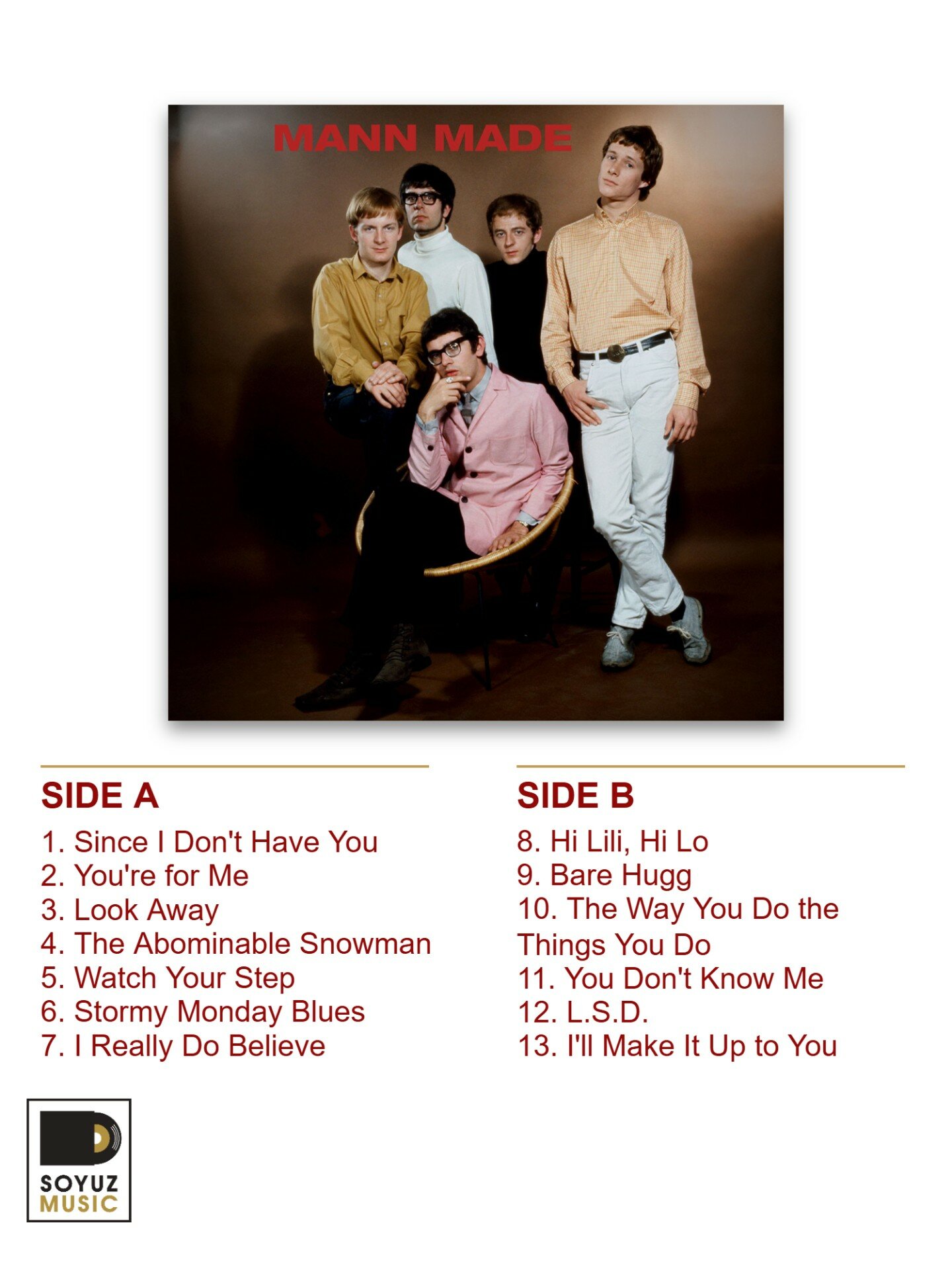 Manfred Mann. Mann Made (LP/винил) — фото 1