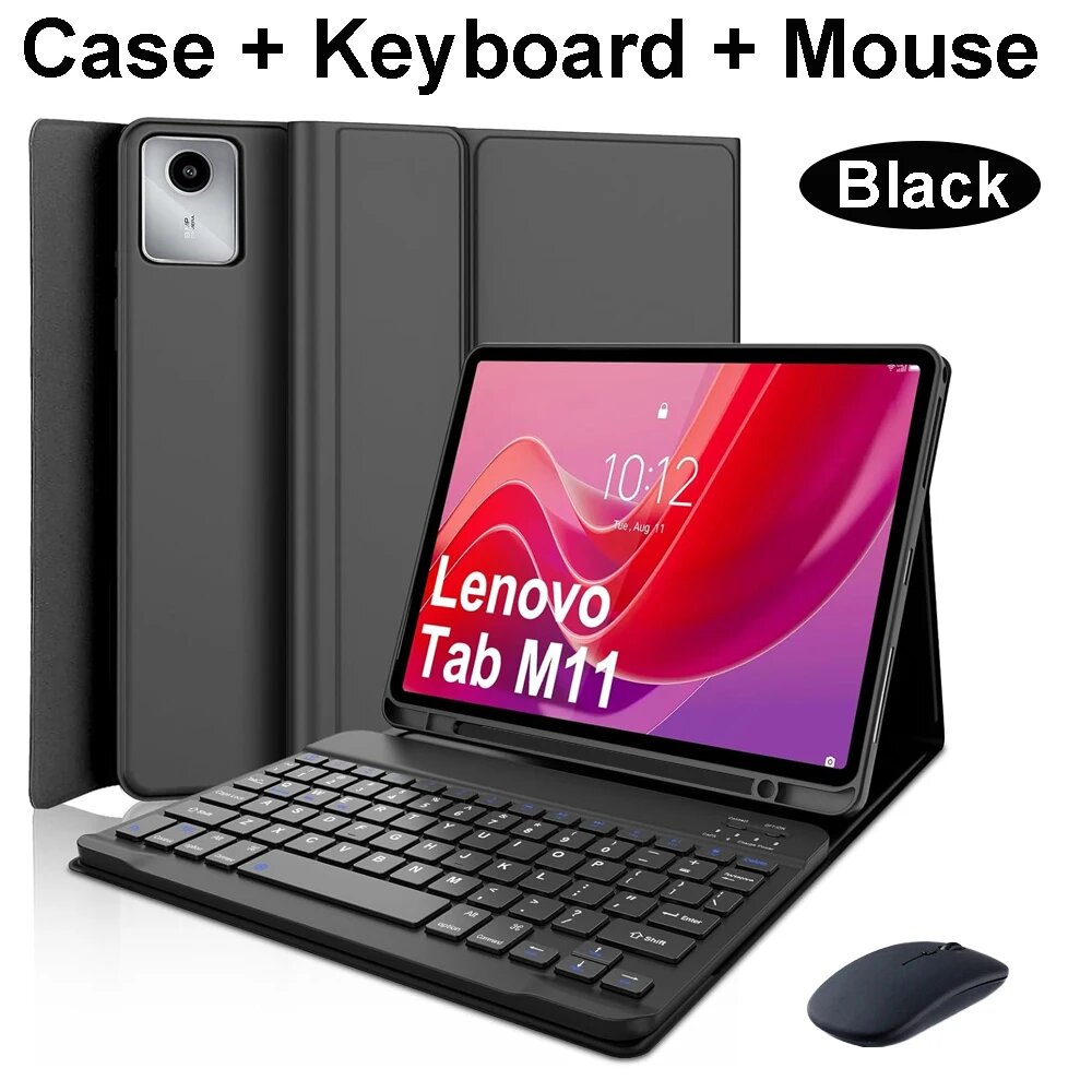 Чехол для Lenovo Xiaoxin Pad 2024 11 дюймов TB331FC, чехол с Bluetooth-клавиатурой для Lenovo Tab M11 11 дюймов TB330FU TB330XU