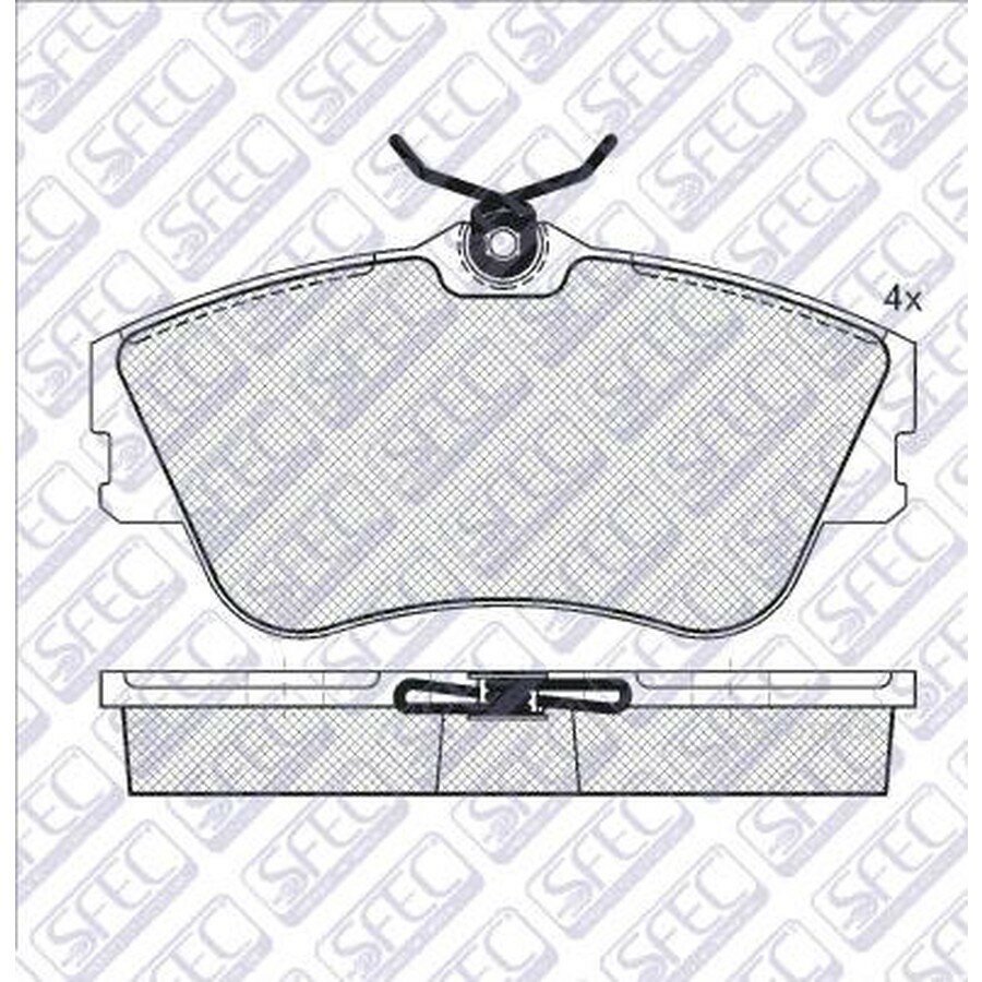Колодки тормозные VAG перед. AUTOSFEC BP010918