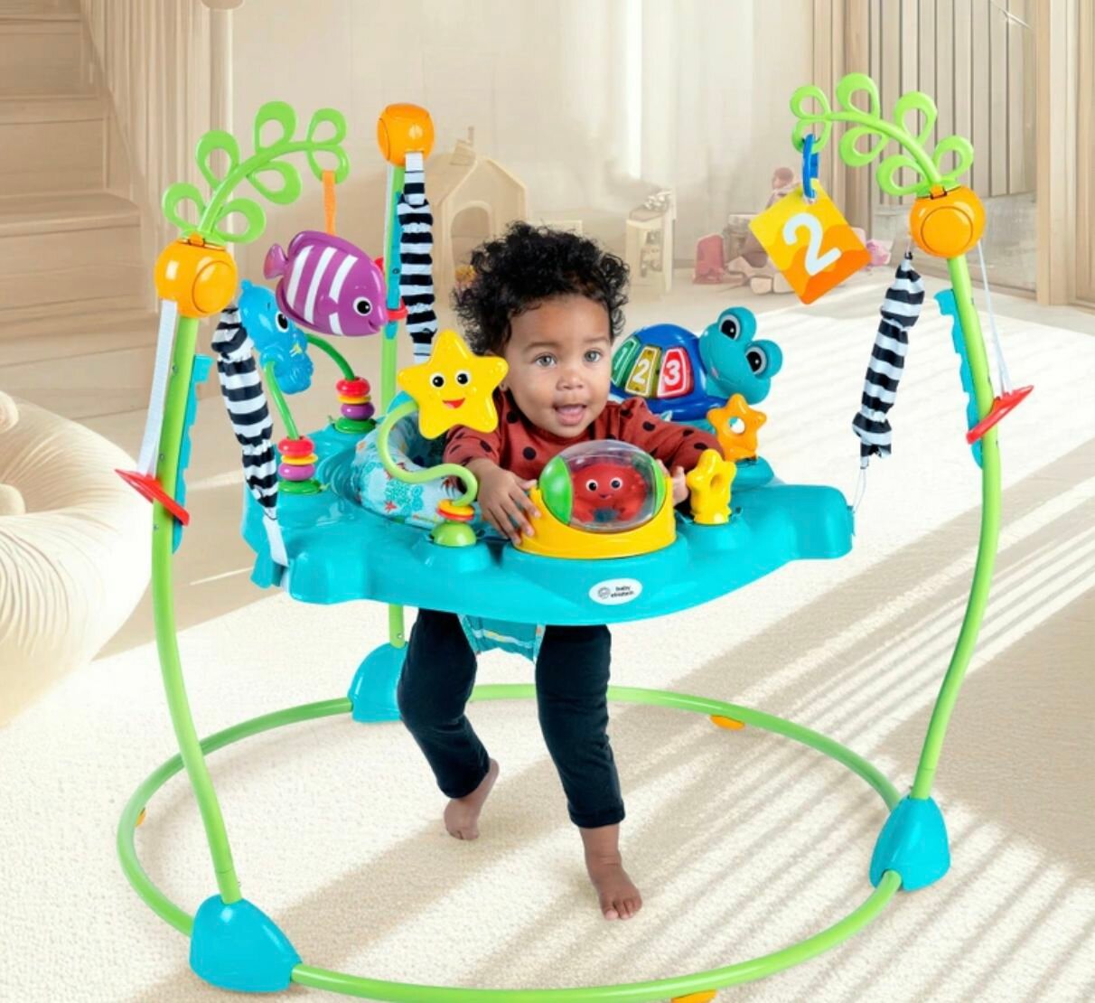 Baby Einstein Детский прыгунок Ocean Explorers Curiosity Cove 2-в-1