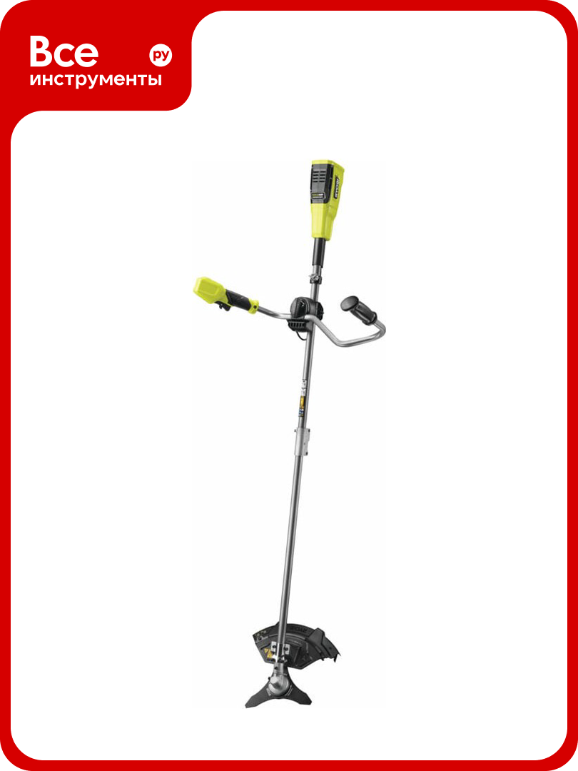 Бесщеточный триммер с ножом Ryobi ONE+ 18В RY18BCX26A-0, ухода за садовым