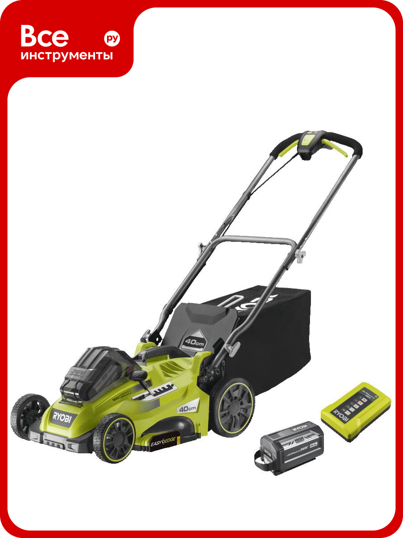 Бесщеточная газонокосилка Ryobi MAX POWER 36В RLM36x41H60PG 5133005544