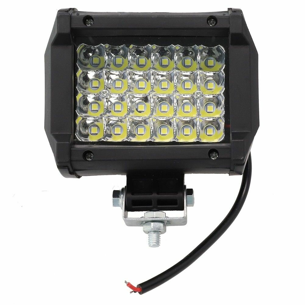 Светодиодная балка 72W 4 дюйма, рабочая фара 20000LM 6000K IP68, 9–30V, крепление 304 нерж. для внедорожников и грузовиков