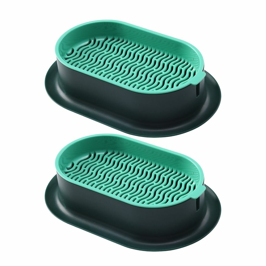 2шт, универсальный посадочный ящик для комнатных растений cat grass (без семян)-темно-зеленый плюс green