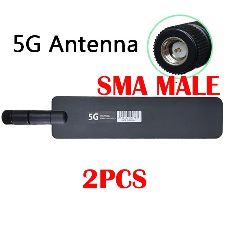 EOTH 5G антенна 12dbi SMA Male WLAN для Wi-Fi 5 ГГц 2 шт, 2PCS MALE