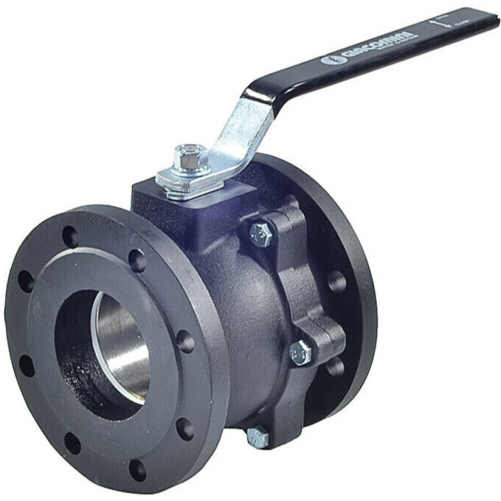 Кран шаровой чугун R740F Ду 65 Ру16 фланцевый полнопроходной рукоятка Тмакс120 оС Giacomini R740FLY006