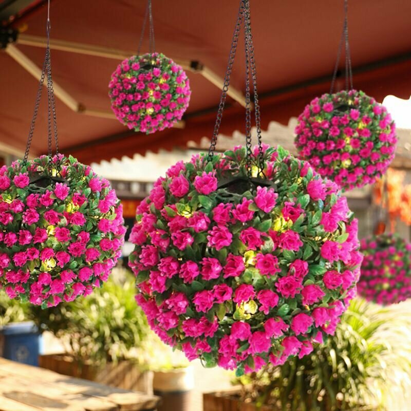 Каркасная светодиодная фигура Цветок 42.5 см