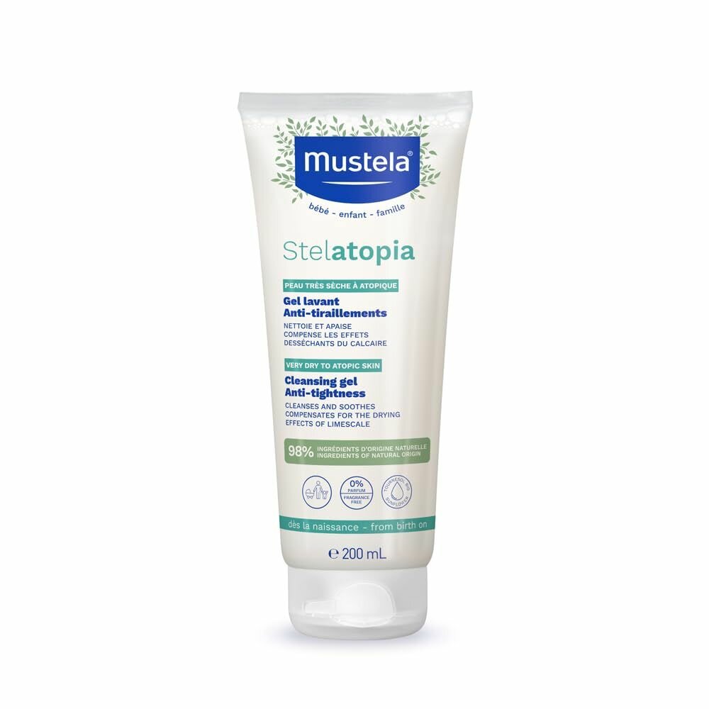 Mustela Stelatopia - Очищающий гель для сухой и атопической кожи 200 мл
