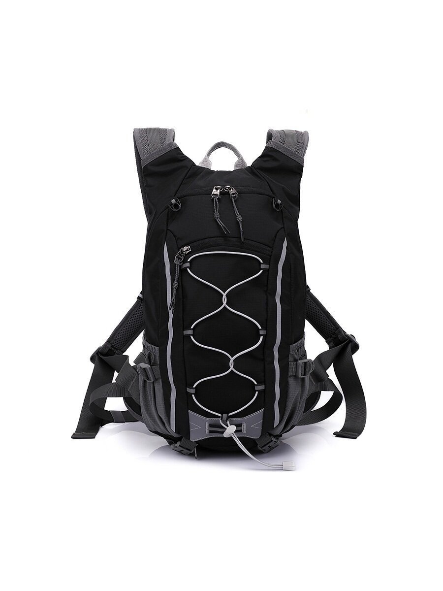 Треккинговый рюкзак, 15 л, нейлон, водонепроницаемый, эргономичные лямки, черный