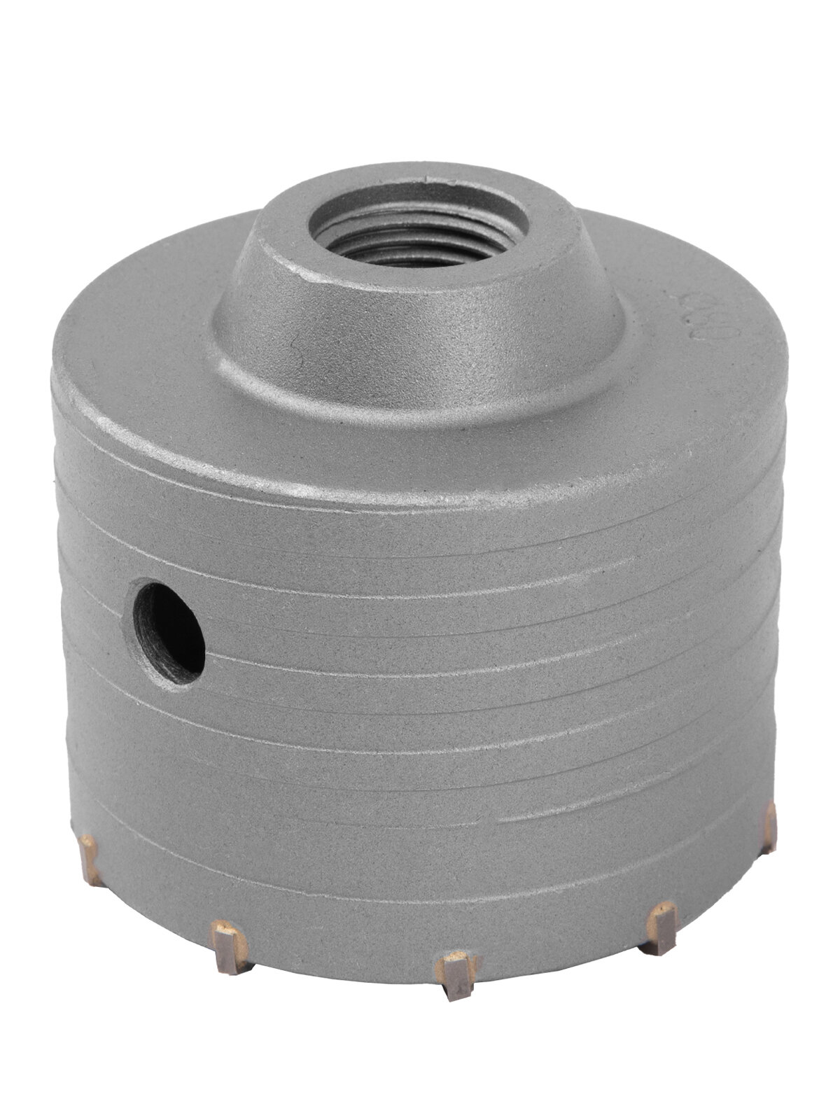 Буровая коронка по бетону, кирпичу, граниту и камню Matrix, M22 х 80 мм, стальной корпус и твердосплавные зубья, 70383