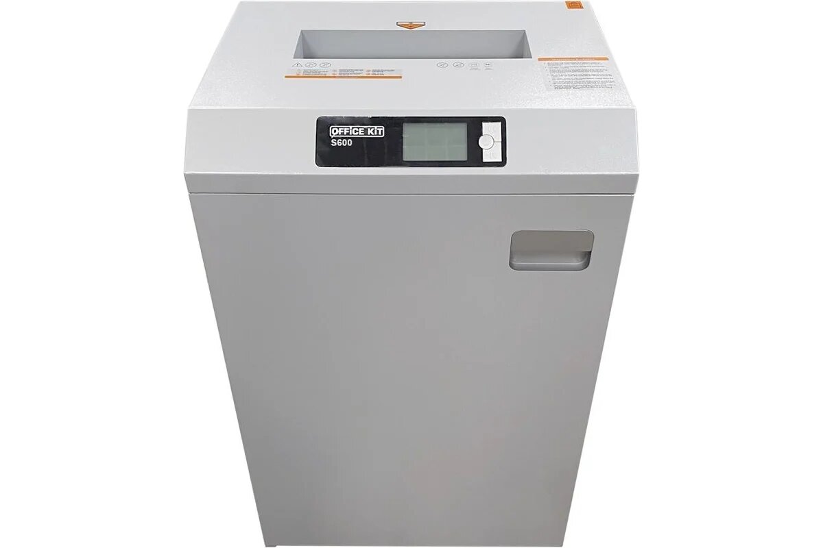 Уничтожитель бумаг Office Kit S600, серый, выдвижная корзина, 60 л