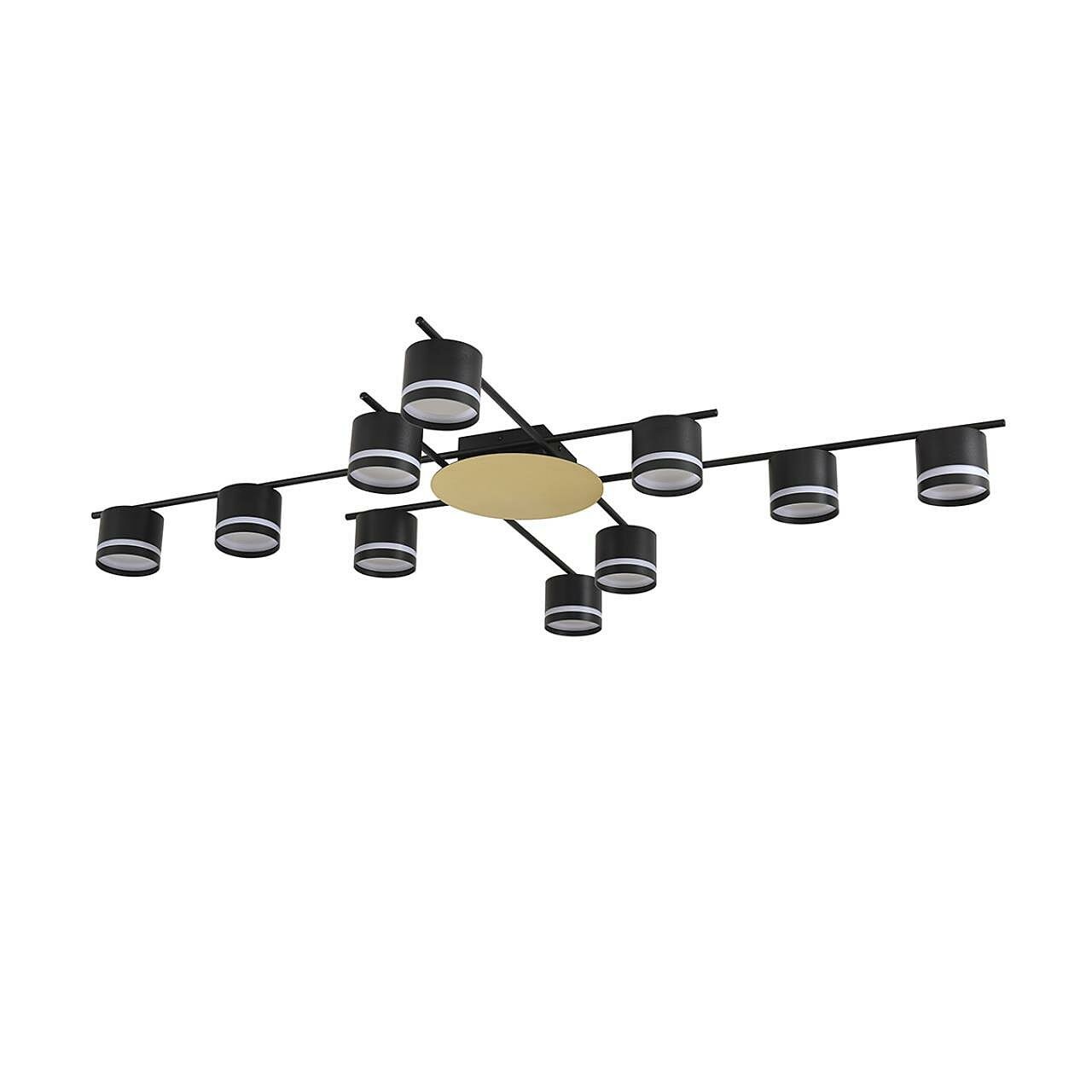 Потолочная люстра Lumion Benua 8304/10C, GX53, 70Вт, кол-во ламп:10шт, Черный