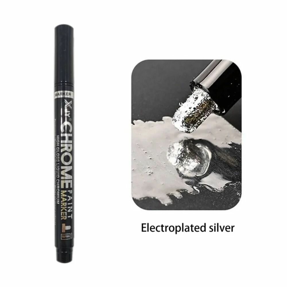 Зеркало хром маркер ручка