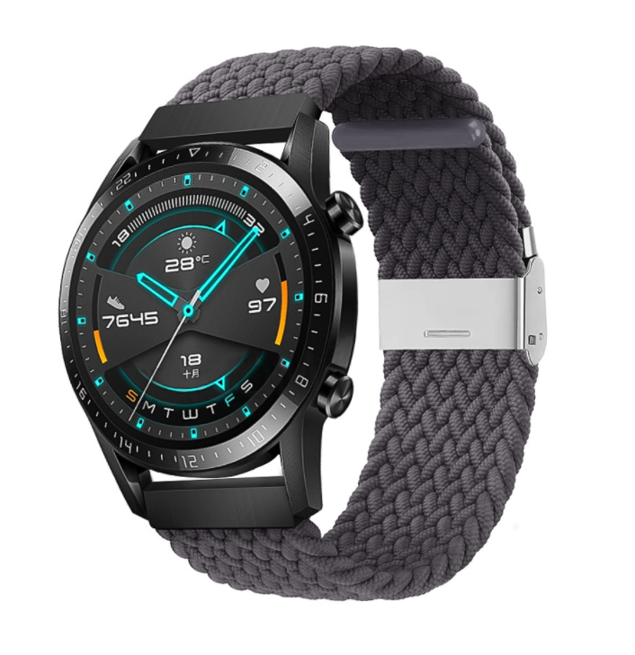 Сменный тканевый ремешок для умных смарт-часов HUAWEI WATCH GT 3 (42 мм)/Watch GT 3 SE из ультра-прочного плотного качественного нейлона с дизайно.