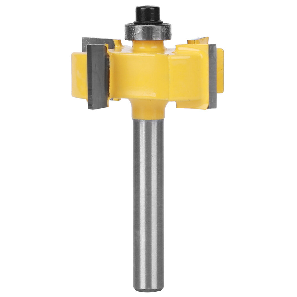 Фрезерная насадка из твердого сплава с 4 лезвиями, инструмент для деревообработки, принадлежности для деревообработки. Фрезерная насадка для Т-образного паза с 4 лезвиями, 6x1/2 дюйма.