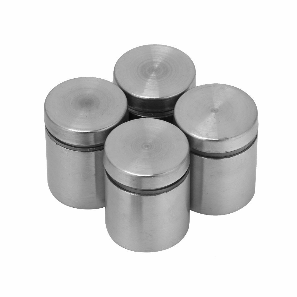 4 шт. крепежных штифтов из нержавеющей стали для рекламы, болты для крепления стеклянных стоек (25*25 мм)