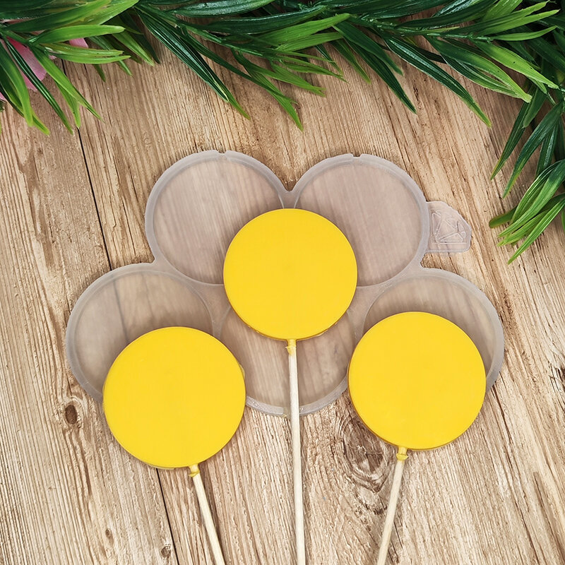 Силиконовая форма для леденцов Brilliant Mold. Молд Круги 5 см