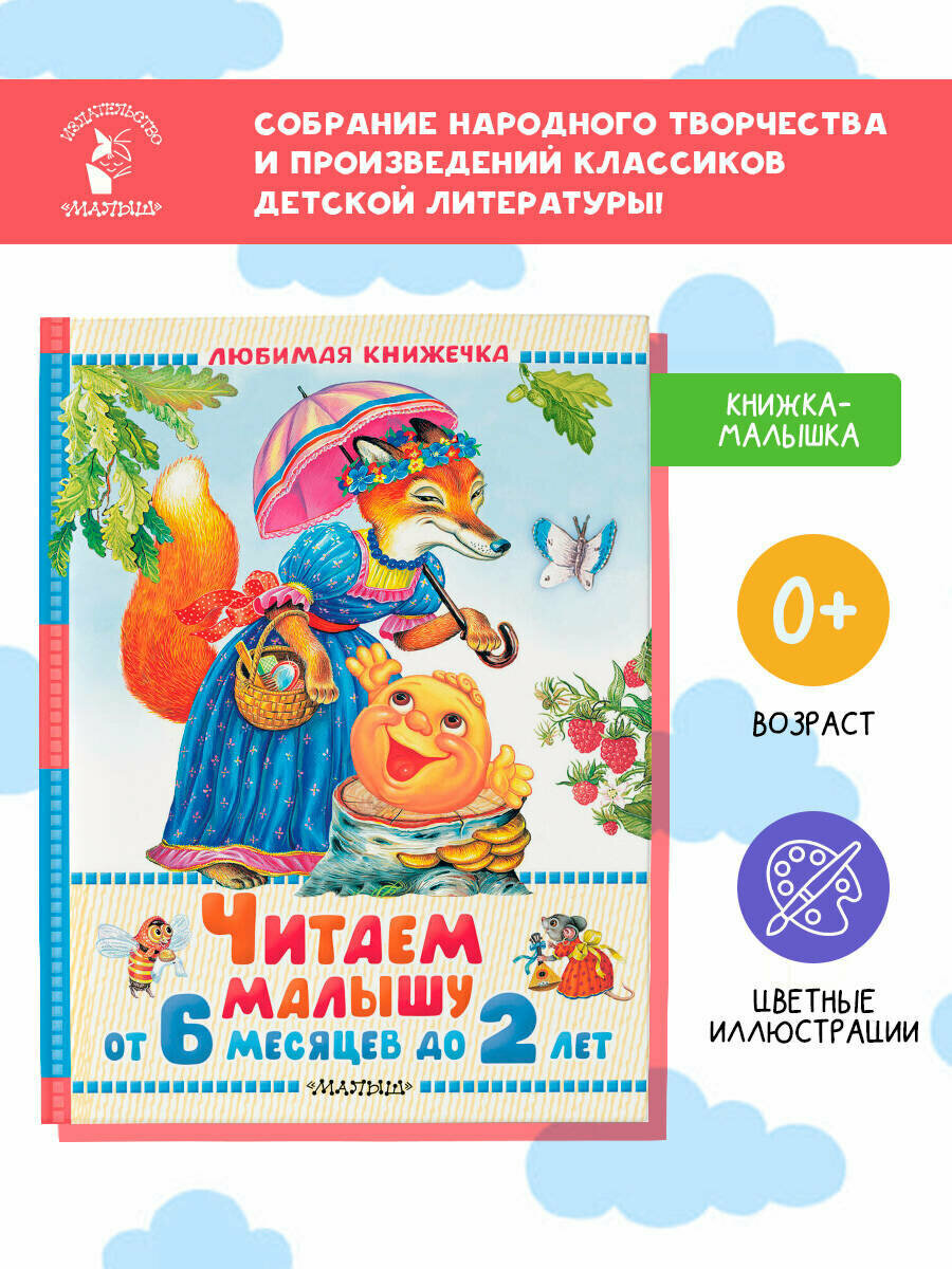 Читаем малышу от 6 месяцев до 2 лет Маршак С. Я. Барто А. Л, Толстой Л. Н. и др.
