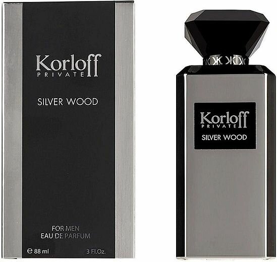 Korloff private silver wood 88 ml парфюмерная вода мужская